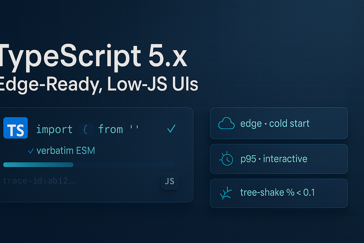 10 TypeScript 5.x Plays for Edge-Ready, Low-JS UIs | by Thinking Loop | Sep, 2025 | Medium