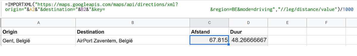 Afstanden in Google Sheets. In een eerder artikel deelde ik dat… | by ...