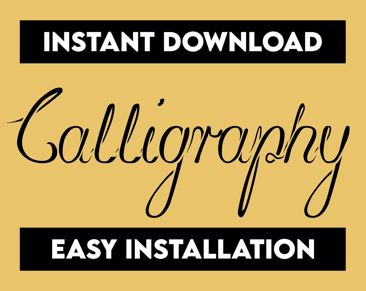 Transform Your Creative Projects with Our Elegant Calligraphy Font: A ...