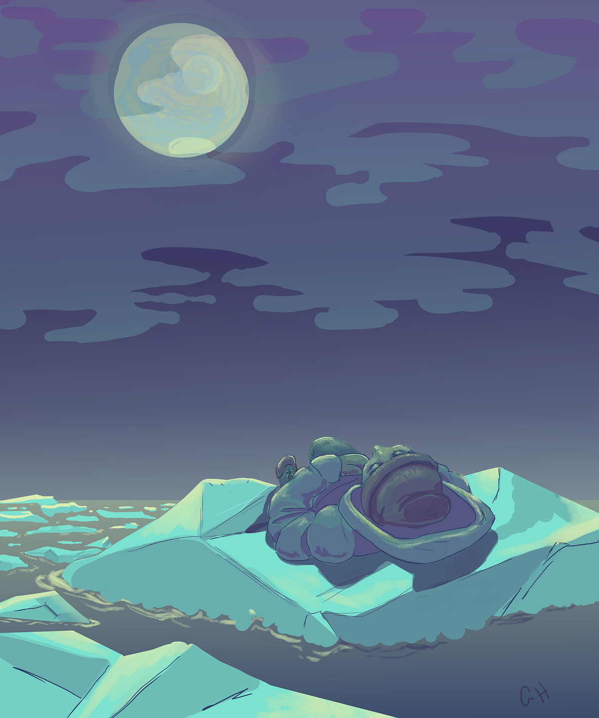The Capsizing. I’ve been reading about icebergs more… | by James Krause | Medium