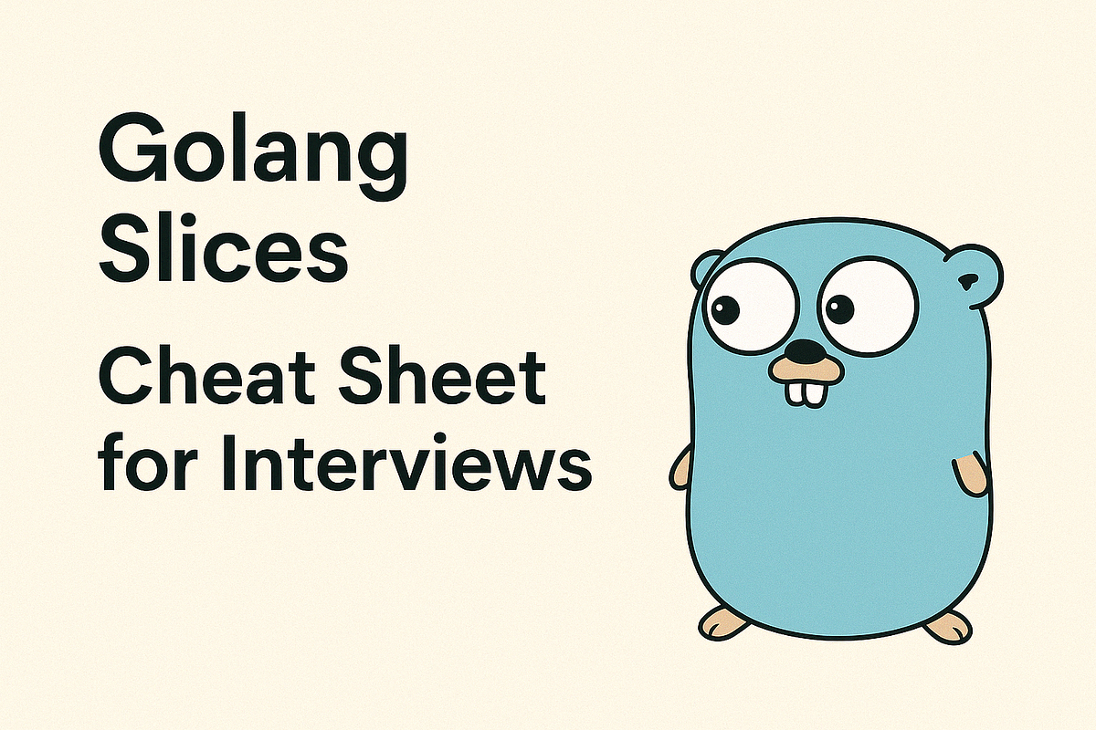 Golang Slices — Cheat Sheet for Interviews | by Harishkumar Pillai | Medium