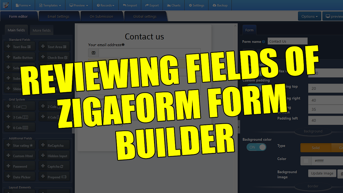 Exploring fields of zigaform form builder | by Laranginha Do Souza | Medium