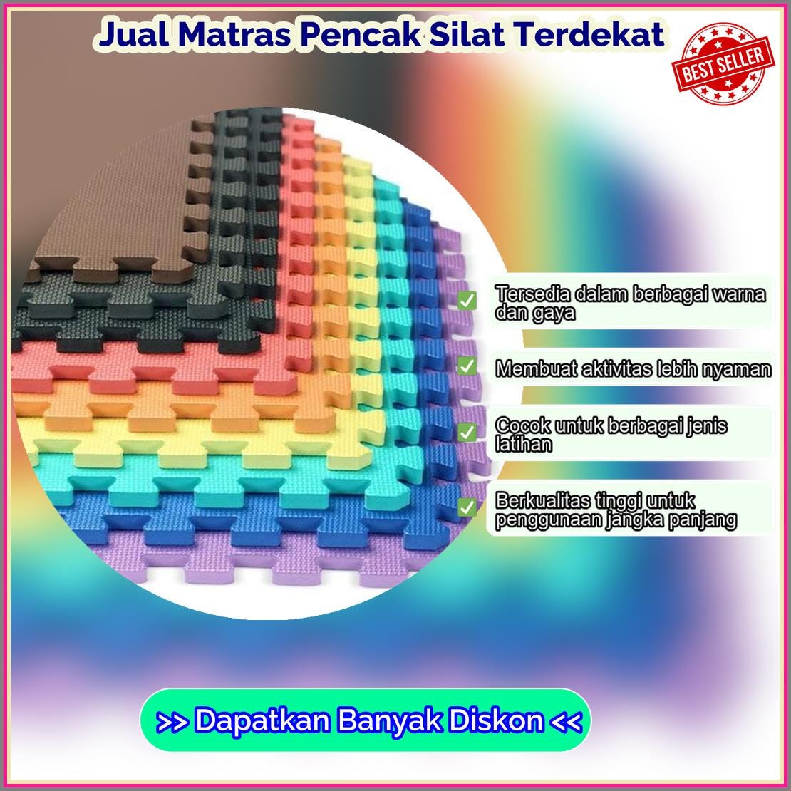 Jual Matras Pencak Silat Terdekat - Matras Judo - Medium