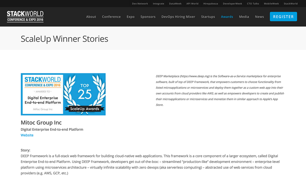 StackWorld ScaleUp Award Winner Stories | by Mitoc Group | Mitoc Group | Medium