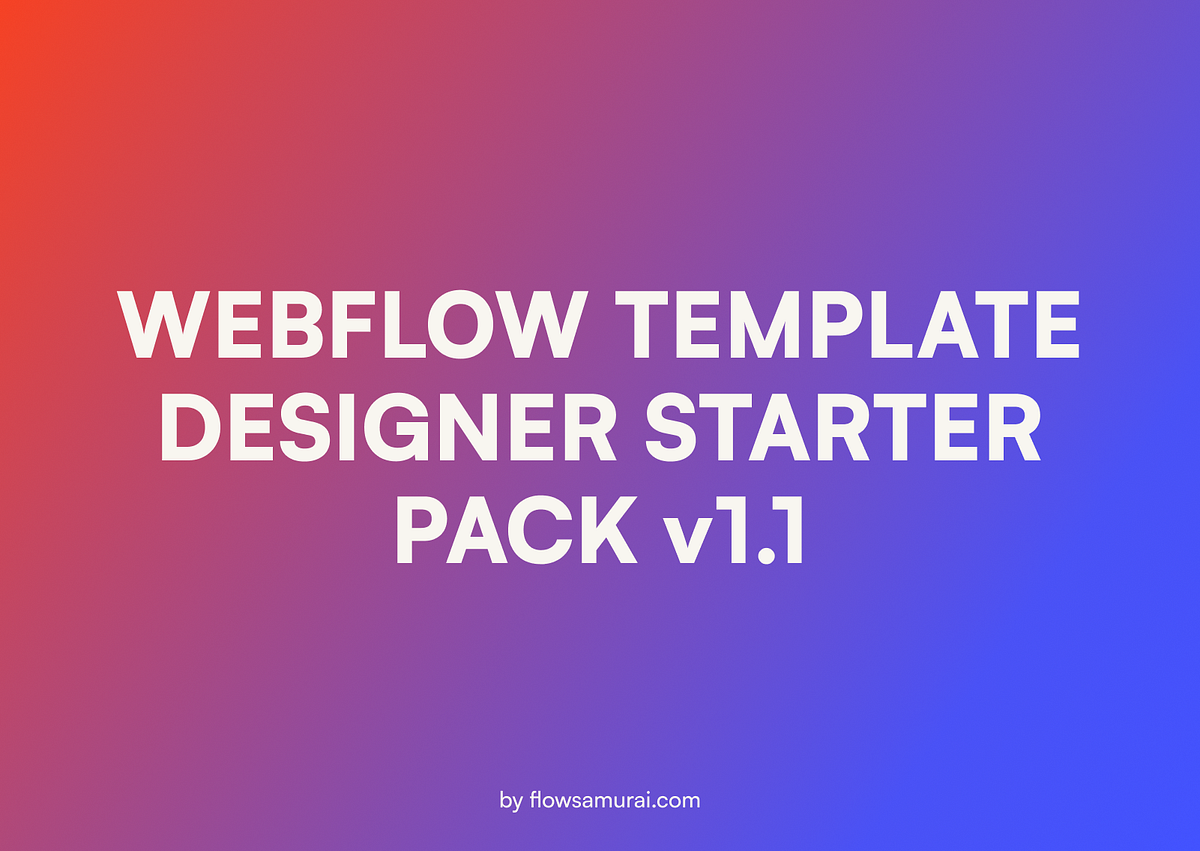 Revolutionize Your Webflow Design with the Ultimate Starter Template Kit 🚀 | by Marko | Medium