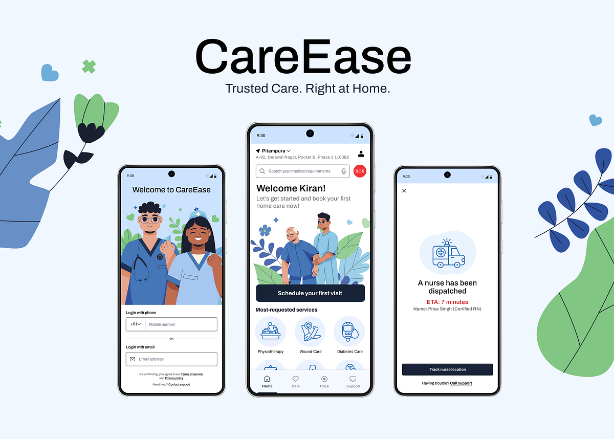 CareEase App: Trusted Care, Right at Home | by Anushka Suji | Dtalks ...