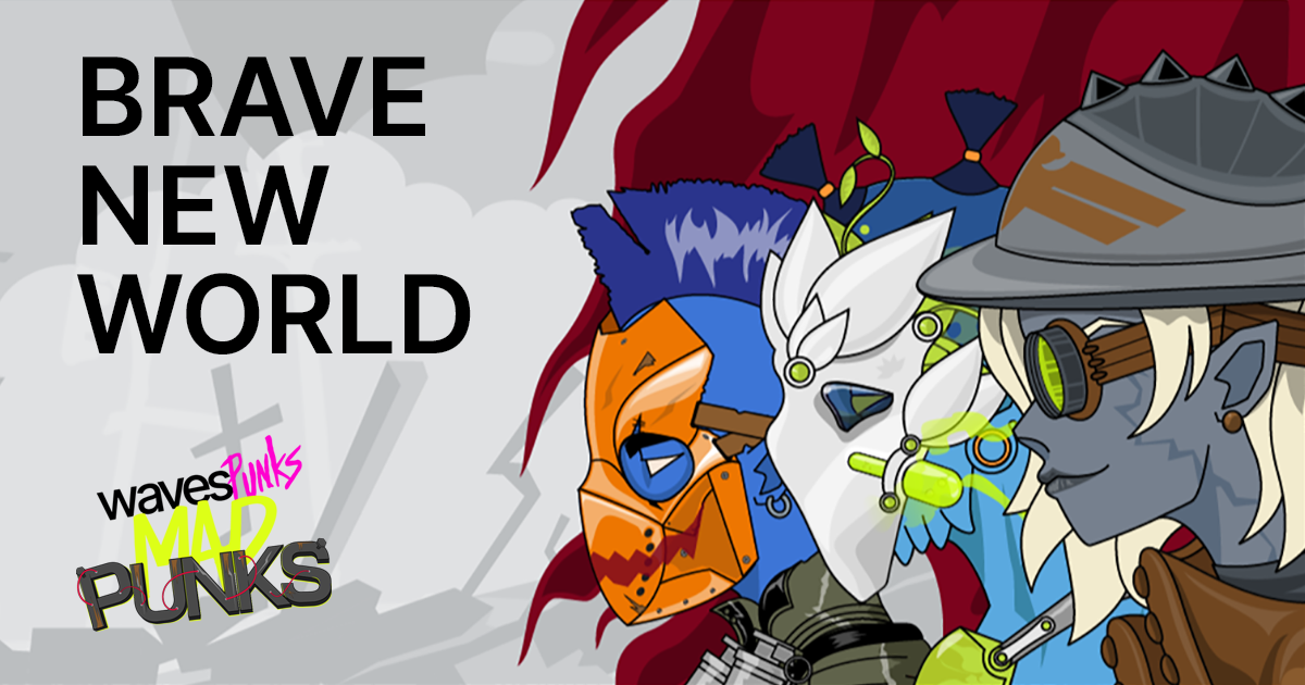 BRAVE NEW WORLD - Waves Punks Verse - Medium