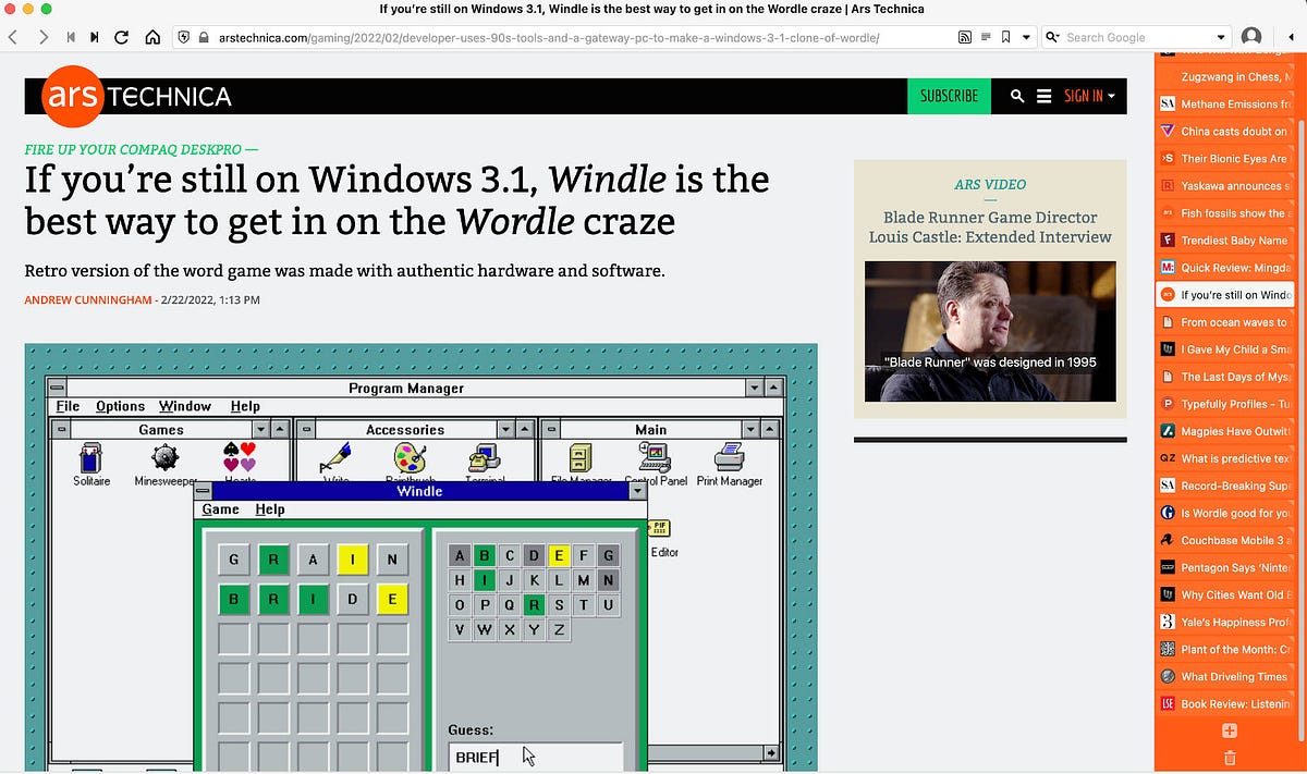 You Should Switch to a Browser With ‘Vertical Tabs’ | by Clive Thompson ...