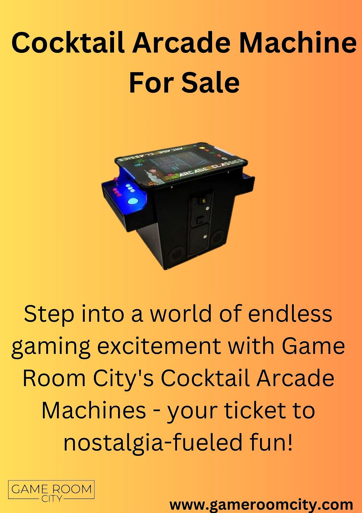 Game Room City: Cocktail Arcade Machines — Your Gateway to Retro Bliss ...
