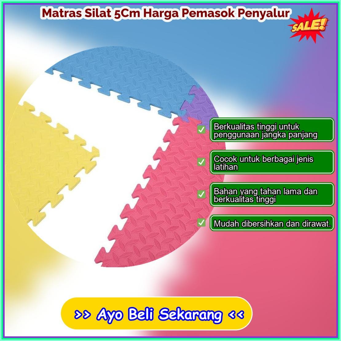 Matras Silat 5Cm Harga Pemasok Penyalur - Matras Judo - Medium