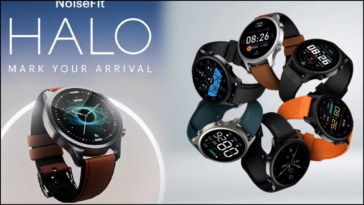 NoiseFit Halo Smartwatch With Over 150 Watch Faces, Bluetooth Calling ...