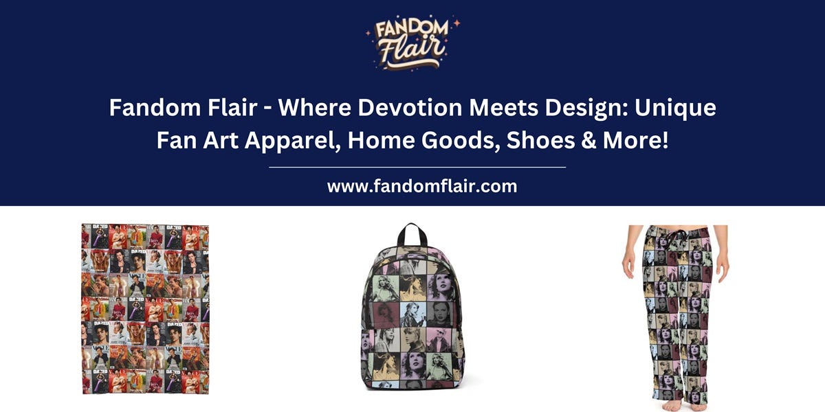 Fandom Flair — Where Devotion Meets Design: Unique Fan Art Apparel ...