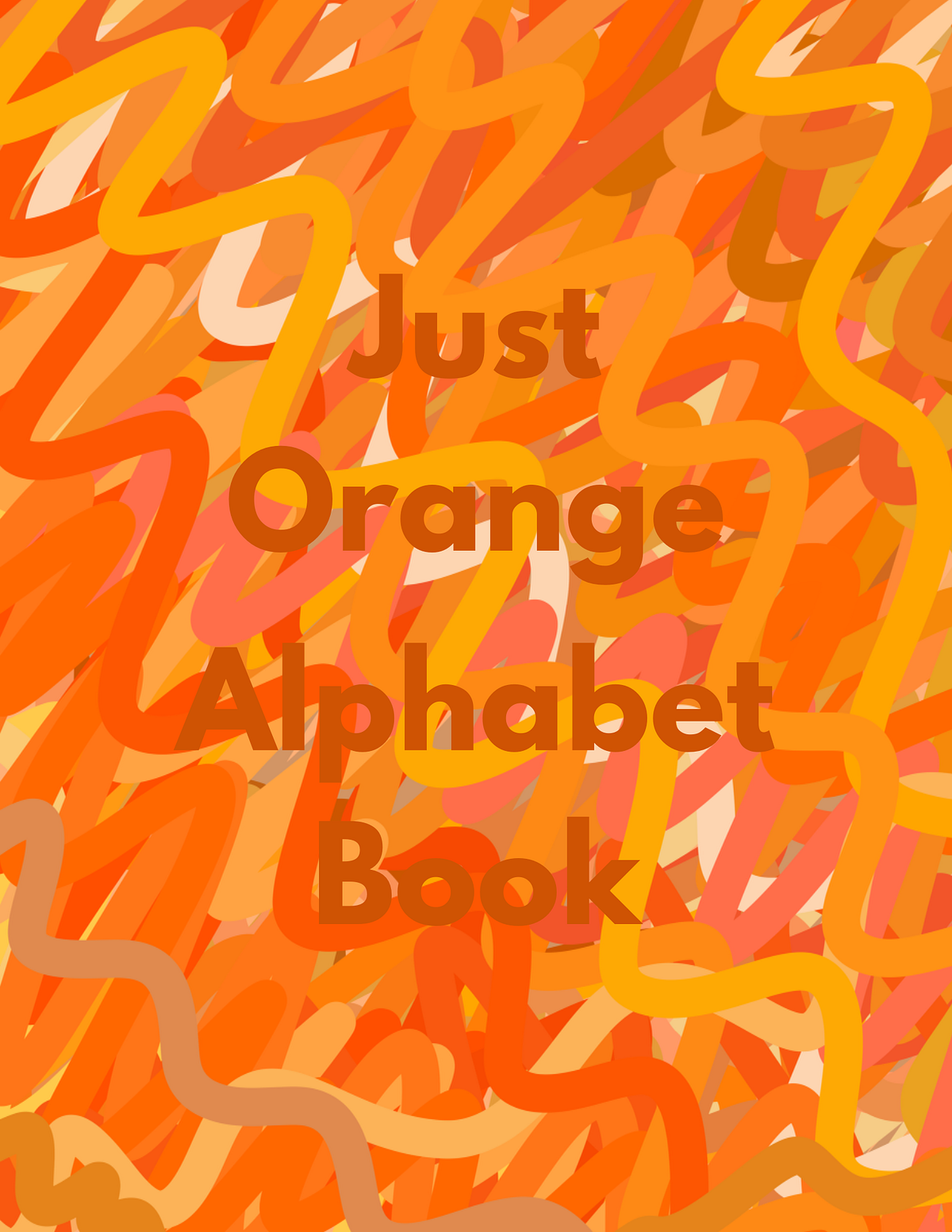 Just Orange Alphabet Book - colorfulalphabetbooks - Medium