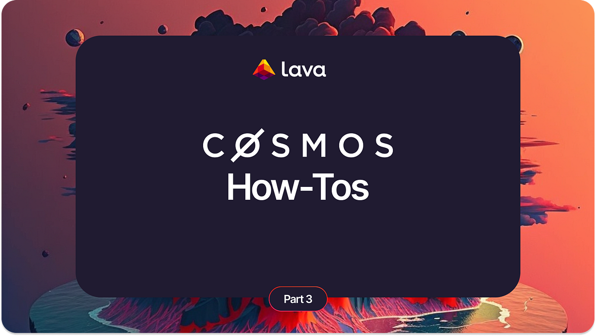 Tutorial : How-to Cosmos Pt. 3- Sending a Signed Tx on Cosmos hub using Cosmjs | by ...