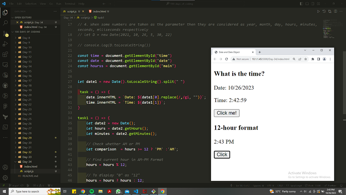 Day 34 — Date and Date Object. Day 34: Today, I explored the… | by Samuelonoh | Medium