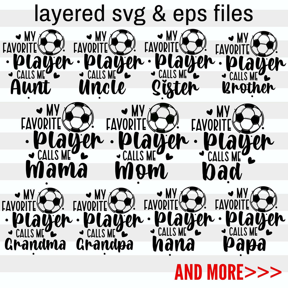 My Favorite Soccer Player Svg| Soccer Family Svg Bundle| Mom Soccer Svg ...