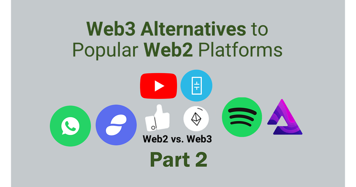 Web3 Alternatives to Popular Web2 Platforms [Part 2] | Bitium Blog