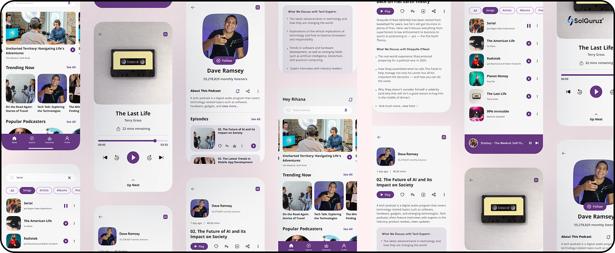 10 Must-Have Features for Podcast Mobile App Development | by SolGuruz ...
