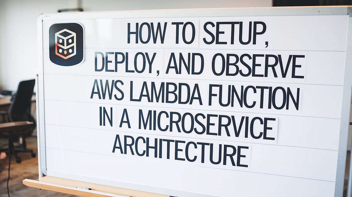How To Setup Deploy And Observe Aws Lambda Function In A Microservice Architecture By