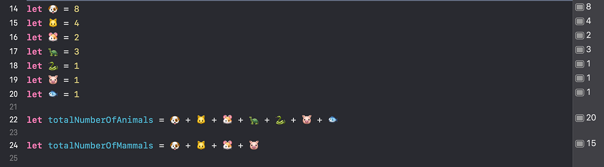 ②② Swift 的變數和常數練習 — 2. 閱讀 “Develop in Swift Explorations” 的… | by Min | 彼得潘的 Swift iOS App 開發教室 ...