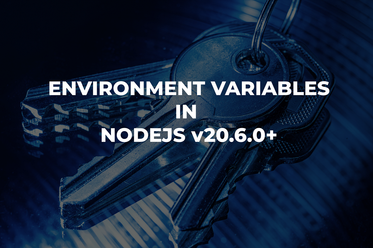 You don’t need to use dotenv anymore v20.6.0+ | by Sandeep Mukku | Medium