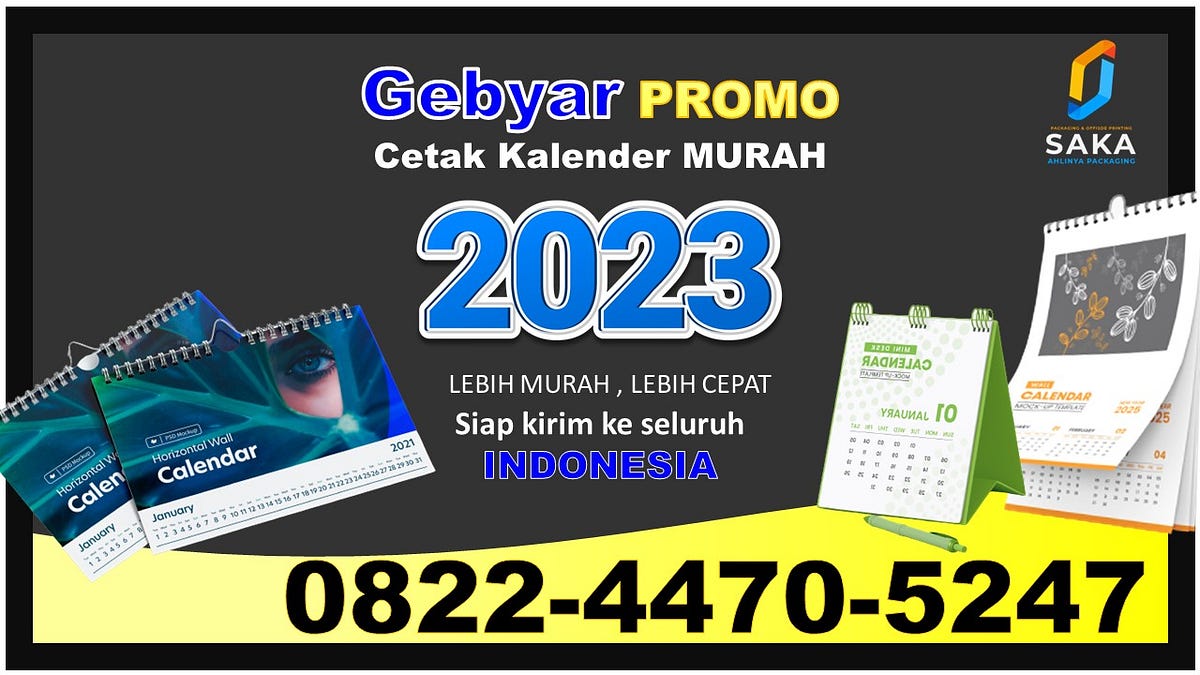 PROMO, HUB 0822–4470–5247 | Buat Kalender Meja Bandung | by ...
