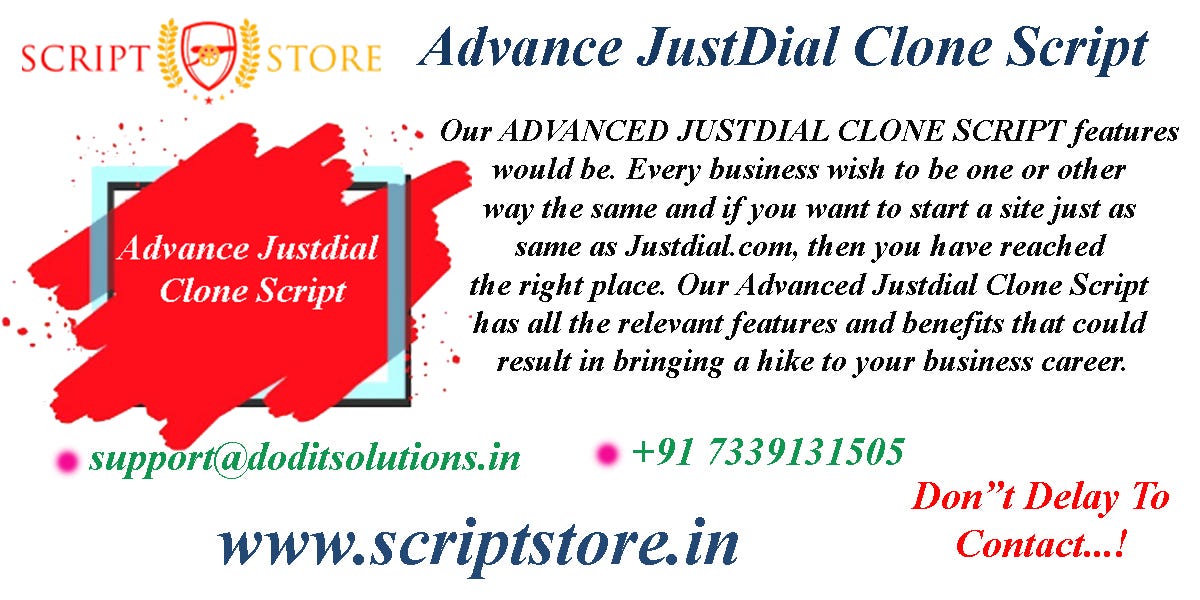 ADVANCED JUSTDIAL CLONE SYSTEM — SCRIPTSTORE.IN | by DODITSolutions scriptstore | Medium