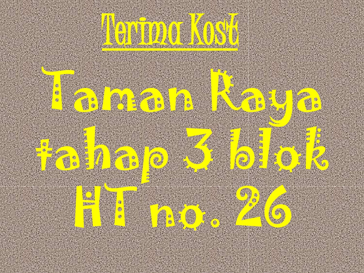 Sewa Kamar Kost di Batam Taman Raya 3 HT 26 | by kost batam centre ...