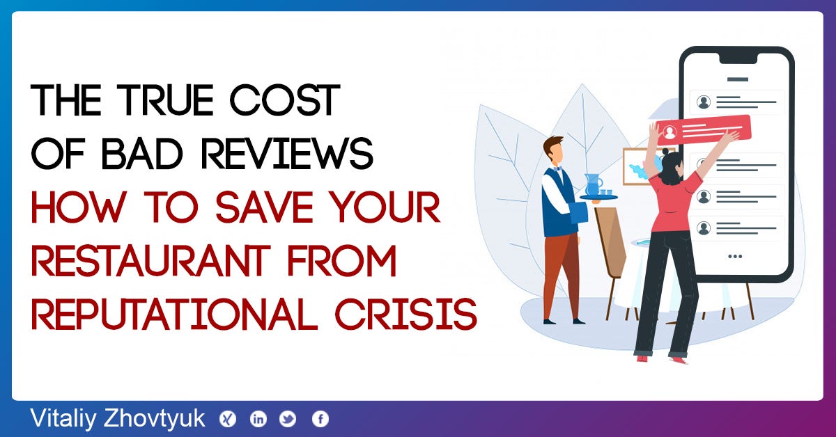The True Cost of Bad Reviews: How to Save Your Restaurant from ...
