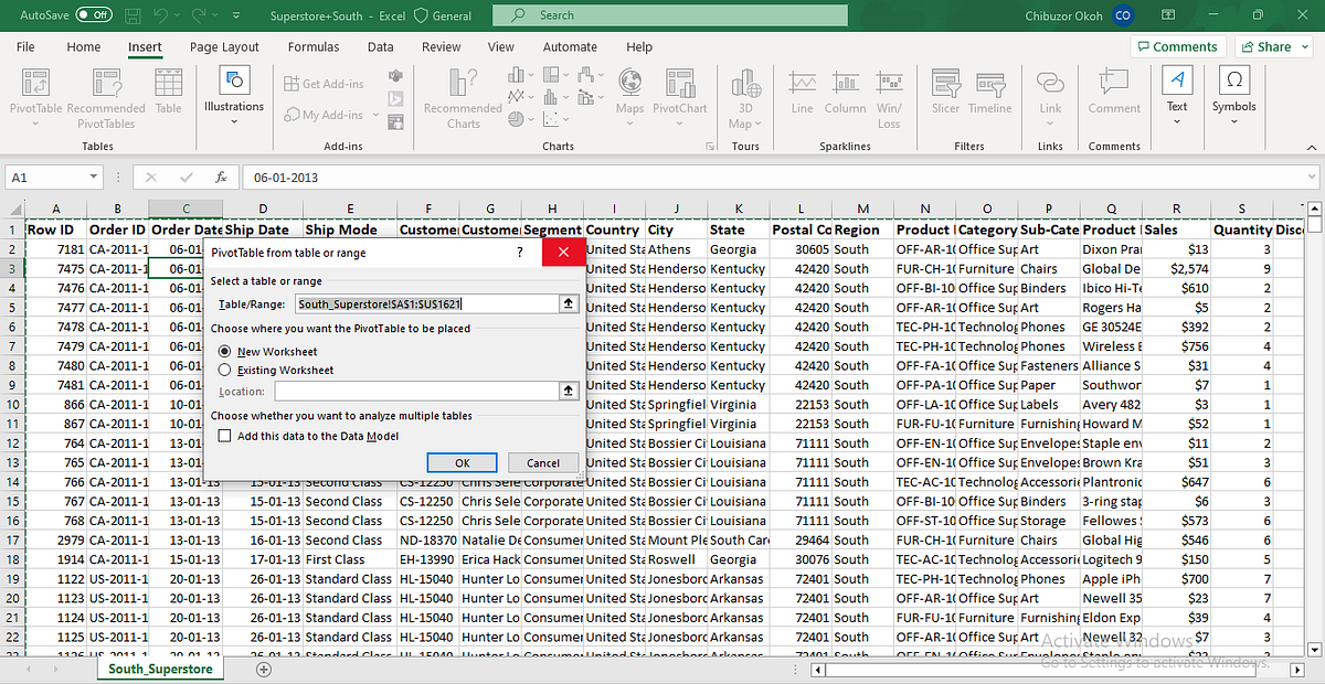 PIVOT TABLES IN EXCEL | by Okoh Chibuzor | Medium