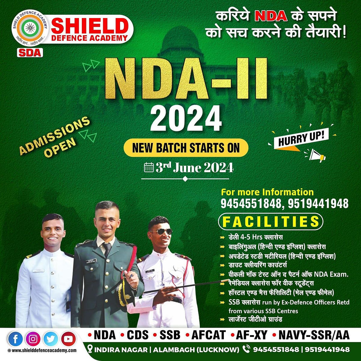 Build your future with Shield Defence Academy — Best NDA Coaching in ...