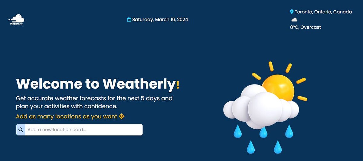 Learning Vue.js and Tailwind by creating a weather app | by Andrea L ...