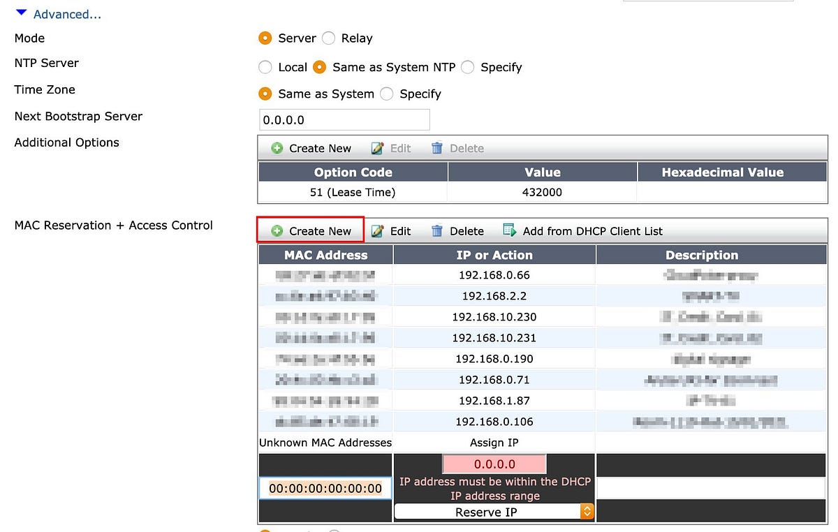 FortiGate DHCP Reservation - Feel good - Medium