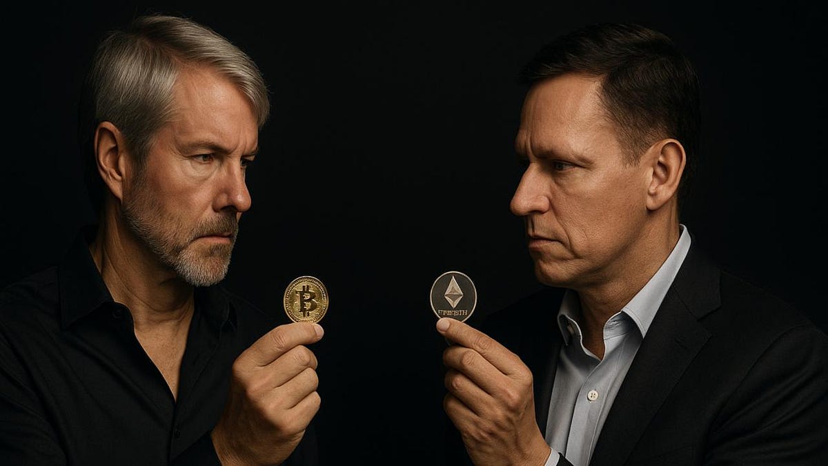 Peter Thiel vs. Michael Saylor — Who’s making the smarter crypto ...