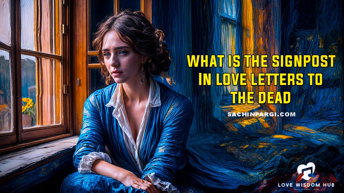 Signpost in Love Letters to the Dead My name is Sachin and today we are ...