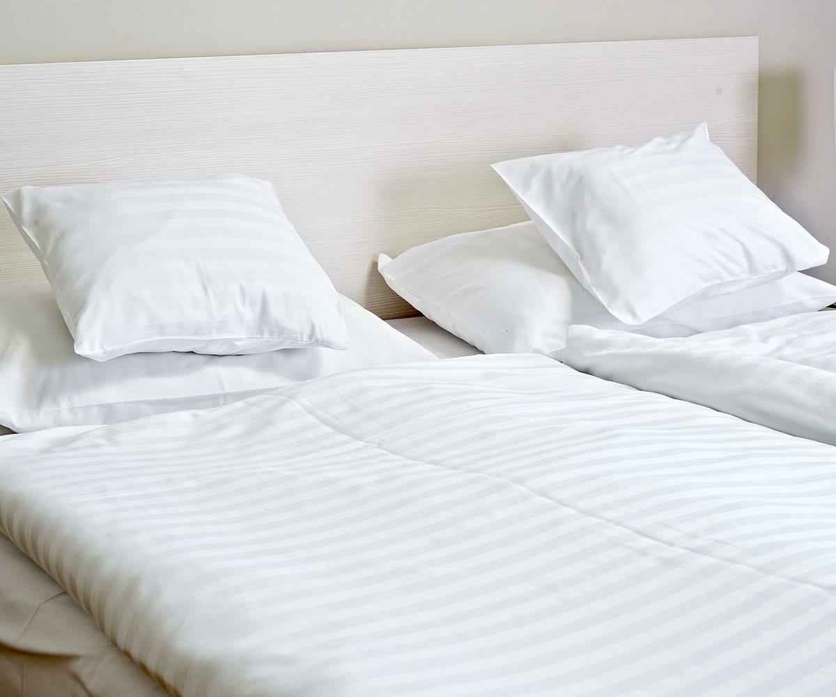 The Ultimate Guide to Hotel Bedding Collection: Elegance with King Satin Stripe Flat Bed Sheets ...