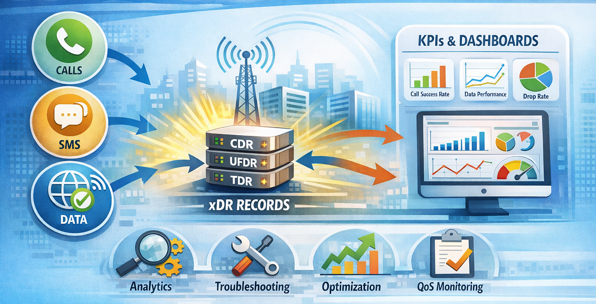 xDR Explained: How Telecom Networks Track Calls, SMS, Data Quality ...