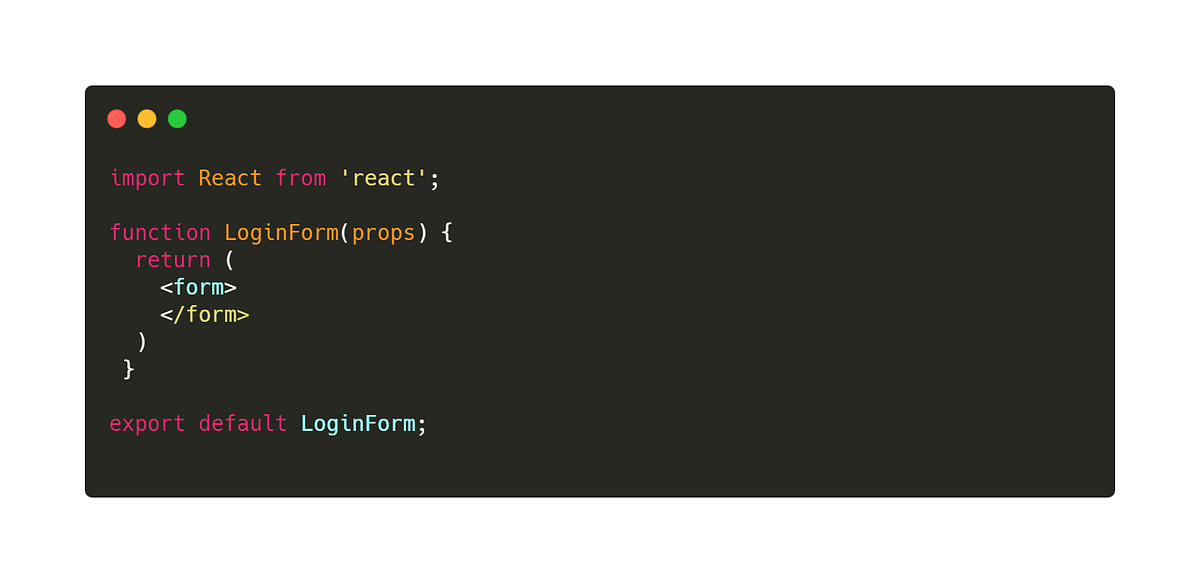 Creating a Login Form utilizing React Hooks | by Anthony Bostic | Medium
