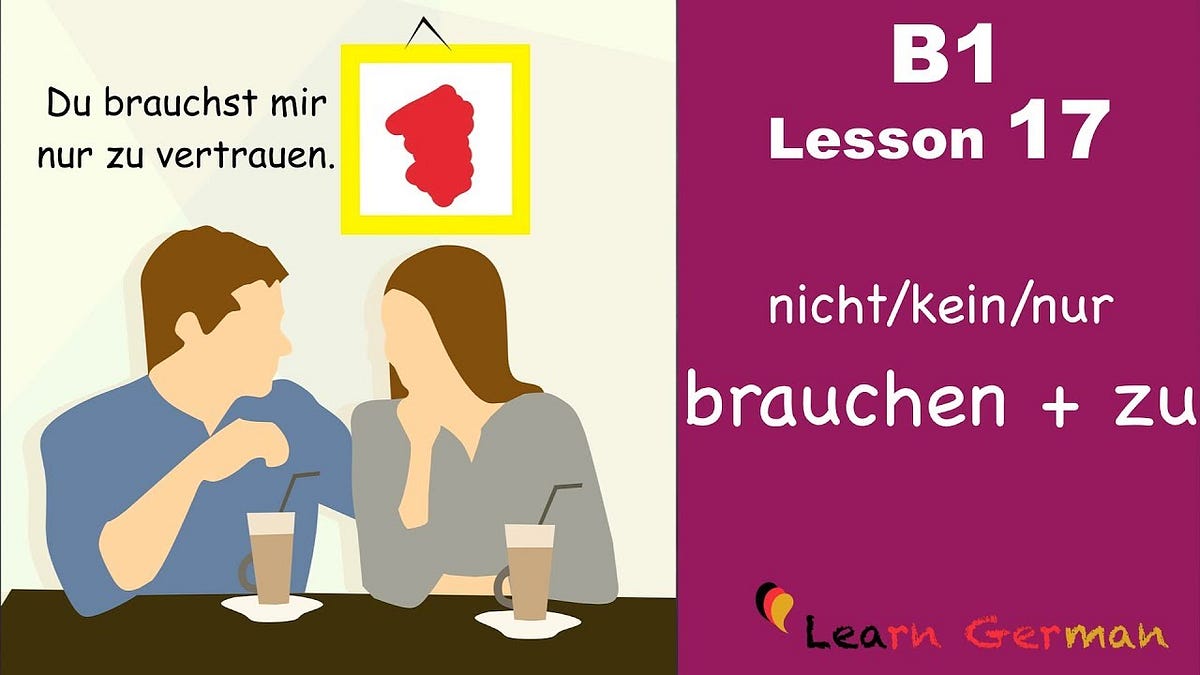 brauchen + zu + Infinitiv. EU-Bürger brauchen an der Grenze keinen ...