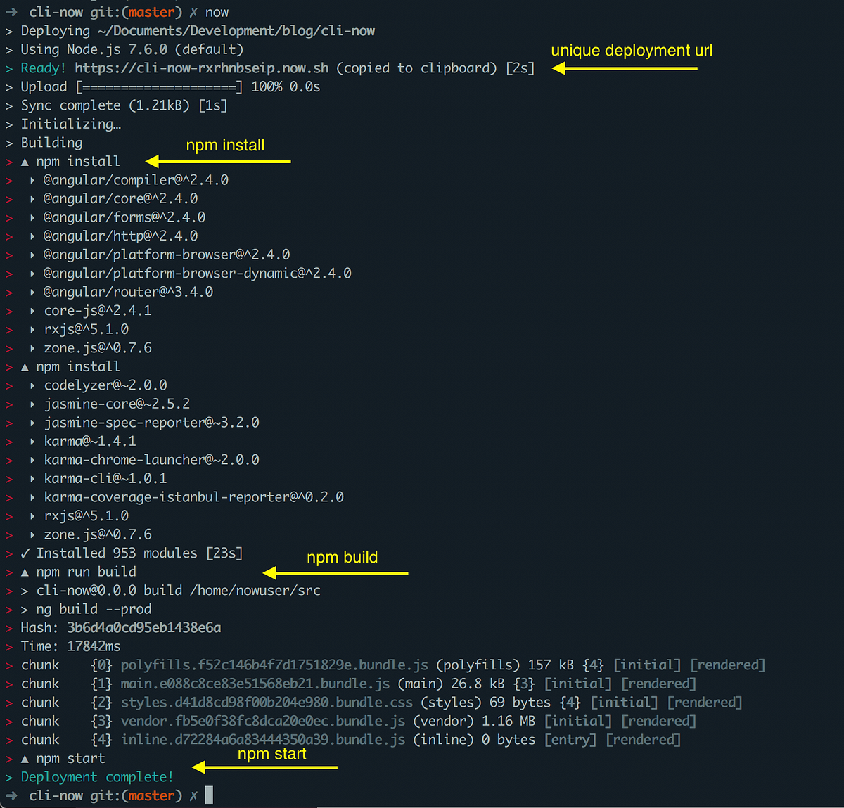 Deploying Angular Cli Projects To Now Sh By Thomas Sattlecker Medium