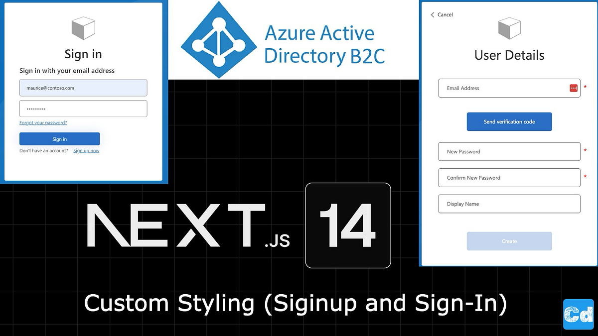 Custom styling Azure AD B2C Signup-Signin Page for Next.js 14 | by Cloudapp-dev | Level Up Coding