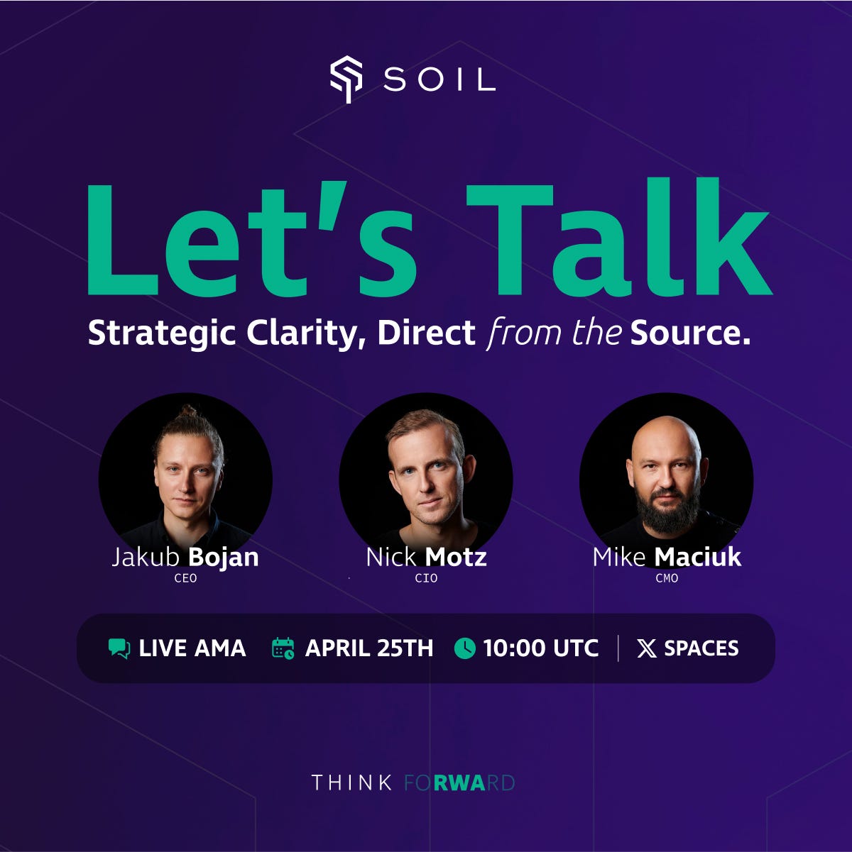 Soil to Host Live AMA on X Spaces: Bridging Traditional Finance and ...