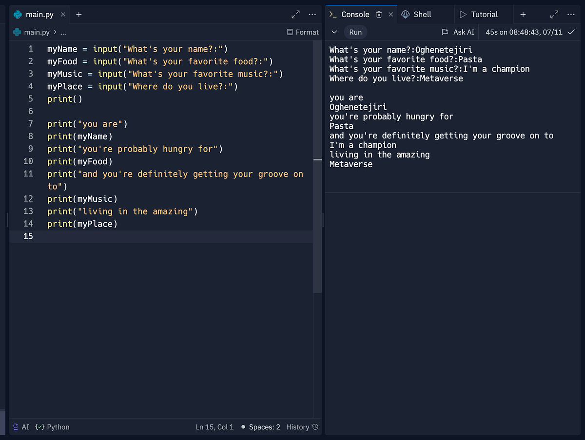 Introduction to Python | Learnings from writing my first interactive ...