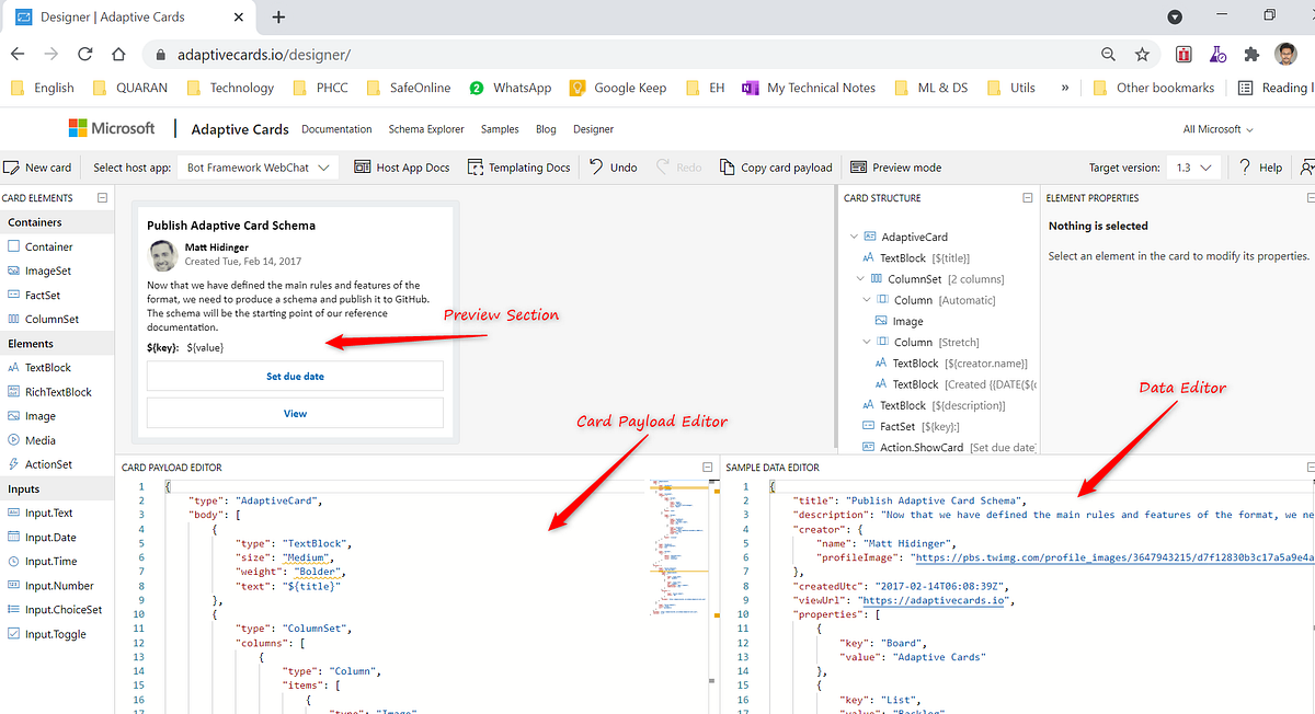 Bot Framework Composer — Adaptive Cards | Part 3 | by abdul salam Chand | Medium