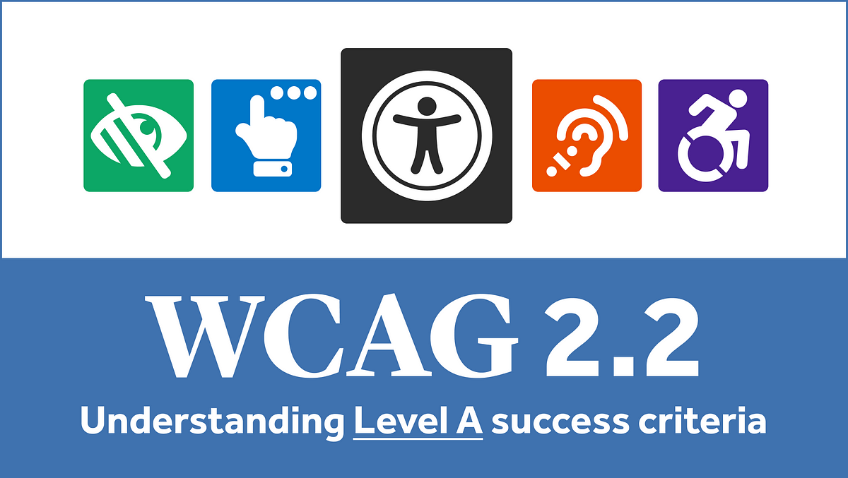 Understanding WCAG 2.2's Level A Success Criteria with Examples | by ... Understanding WCAG 2.2's Level A Success Criteria with Examples | by ...