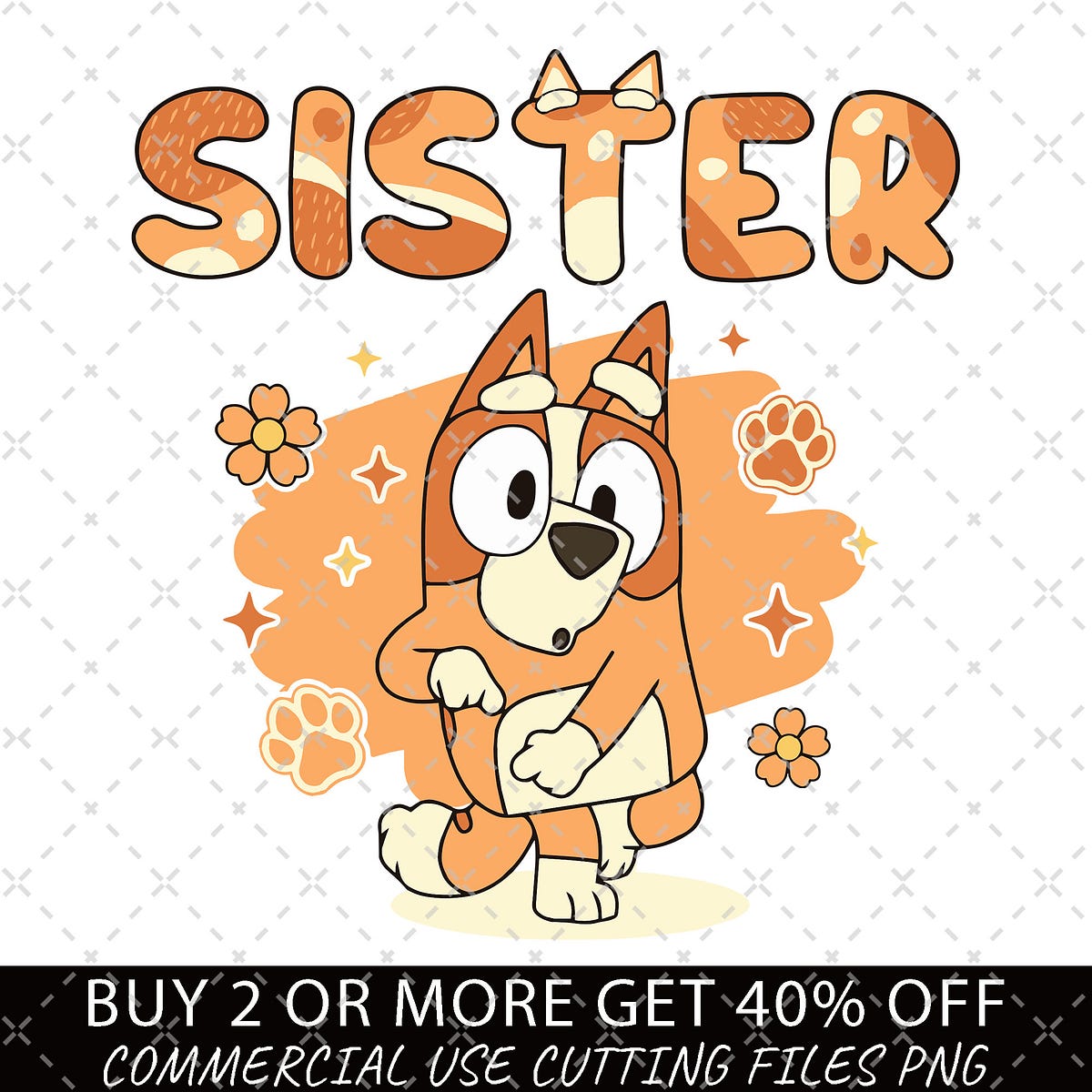 Sister PNG, Bluey Family Png, Decal Files, Vinyl Stickers, Car Image ...