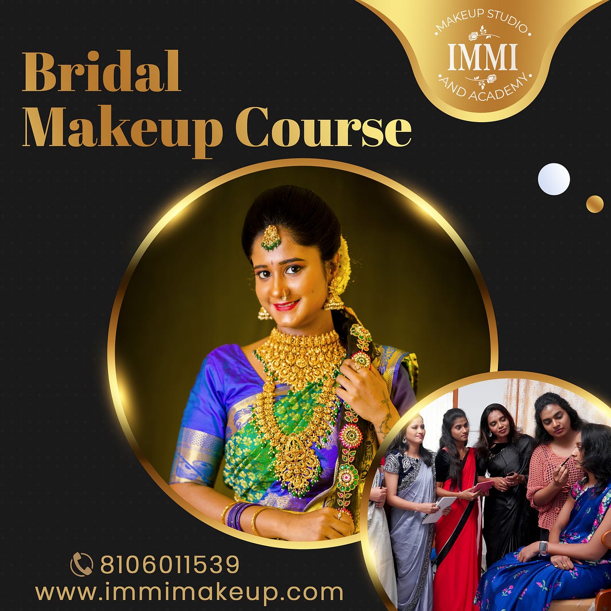 Bridal Makeup Course — IMMI Makeup Studio & Academy Hyderabad ...
