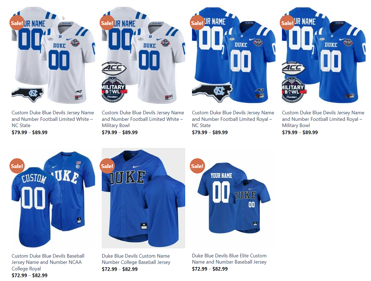 Show Your Team Spirit with a Duke Custom Jersey | by Sportfancity | Jul ...