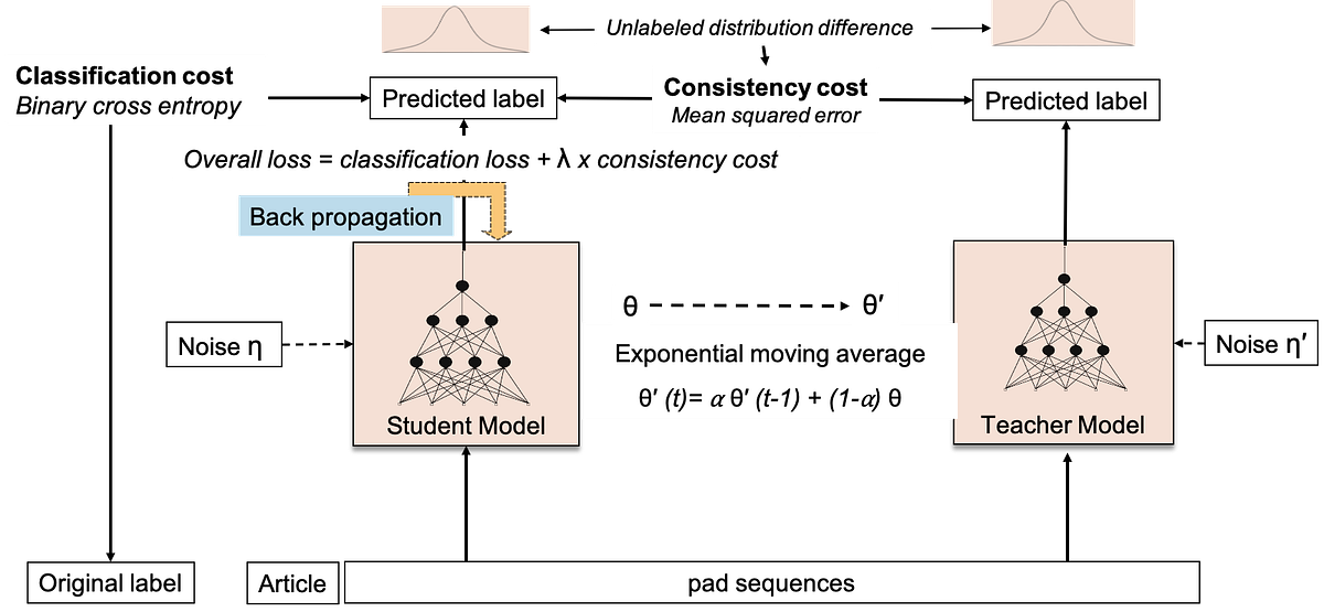 Machine Learning: Understanding Mean Teacher Model | by Bhupender saini ...