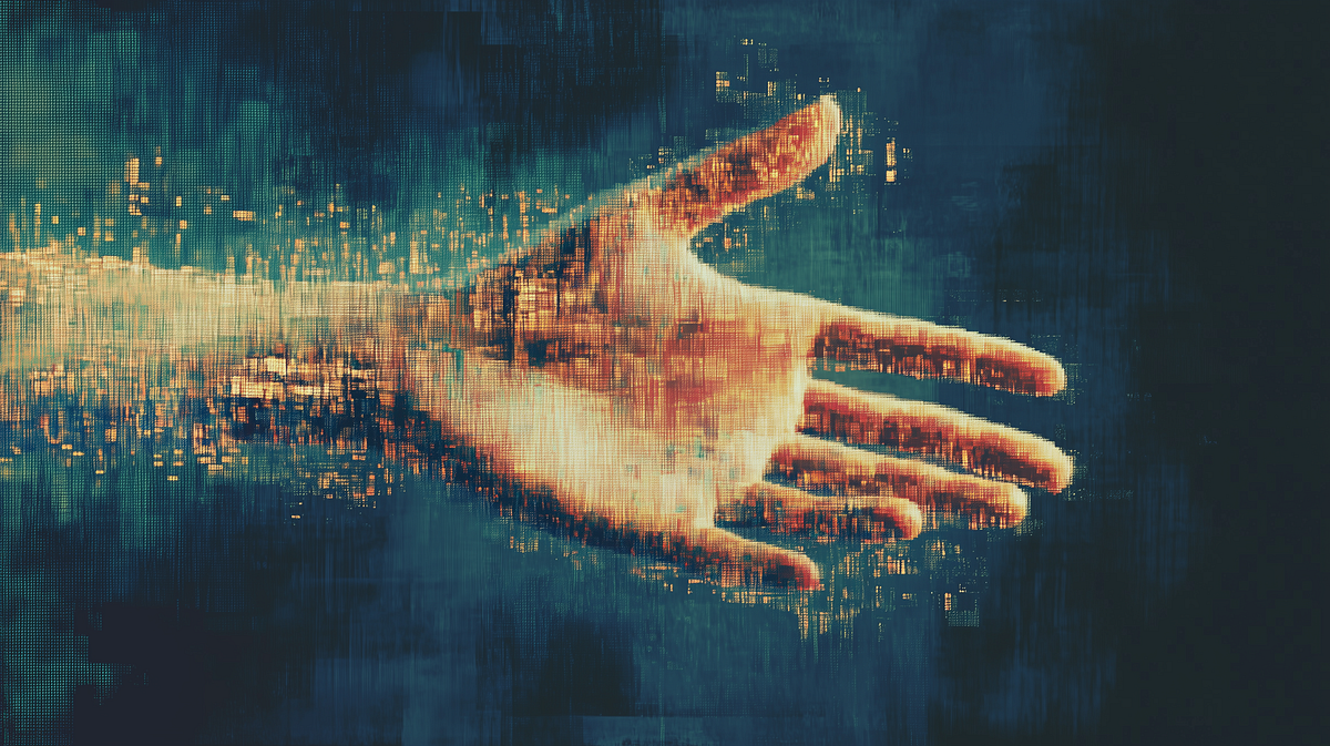 The Pixelated Hand. > It begins with a point. > The point… | by Groucho ...